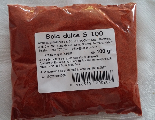 Boia de ardei dulce ASTA 100 - 100 grame